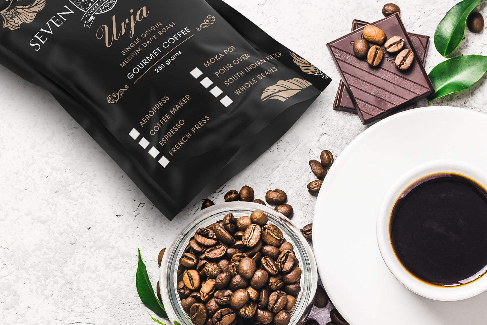 Seven Beans Coffee Company |Premium|Gourmet|Artisanal|Indian-Italian|