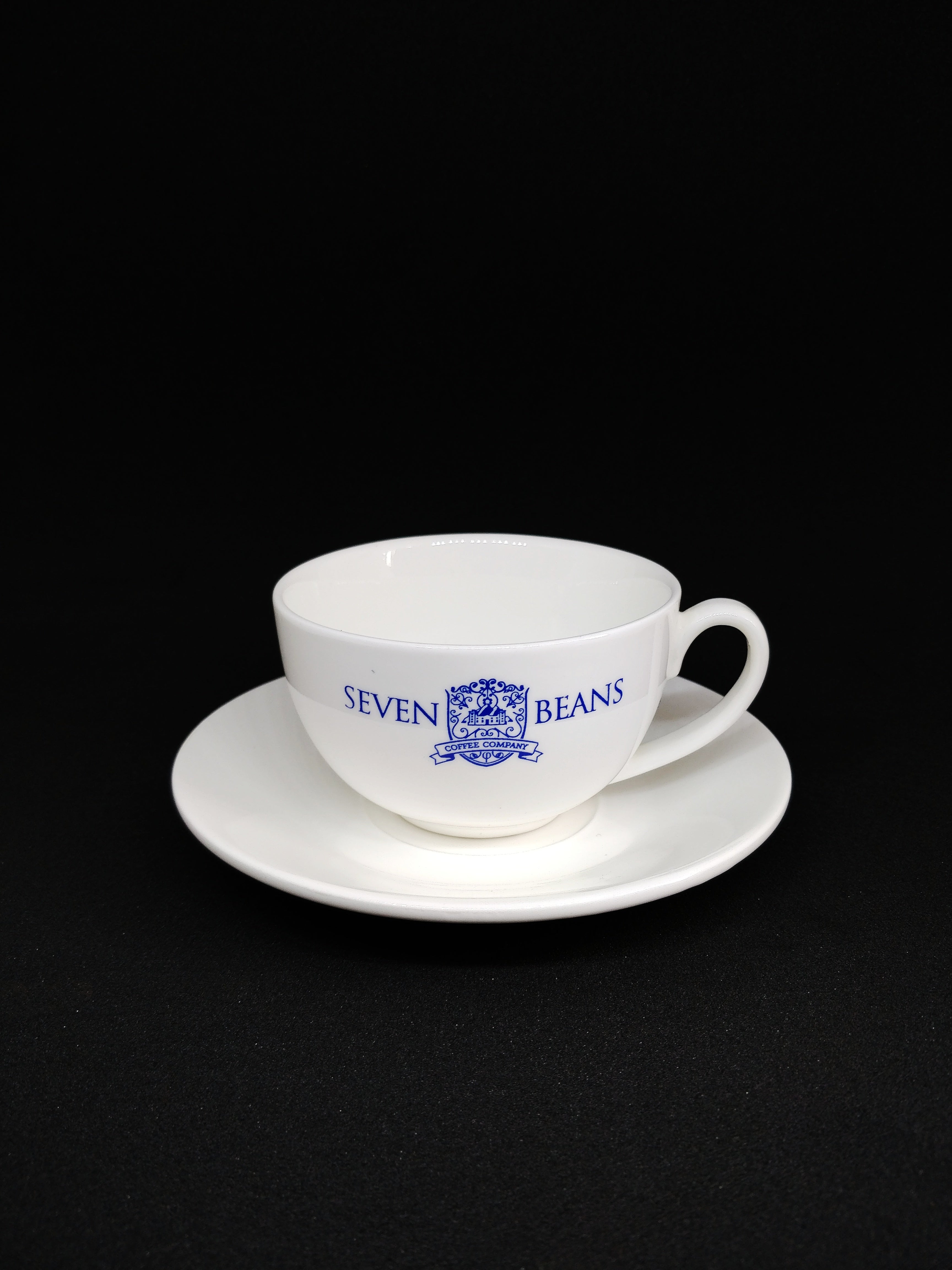 Cappuccino Cup & Saucer – Seven Beans Coffee Company