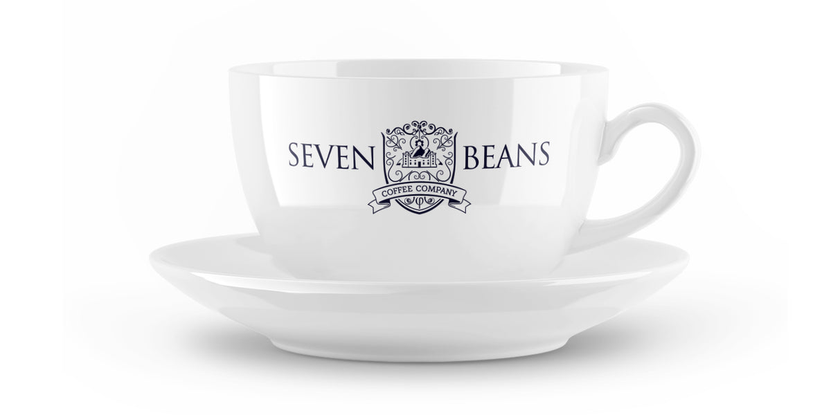 Cappuccino Cup & Saucer – Seven Beans Coffee Company